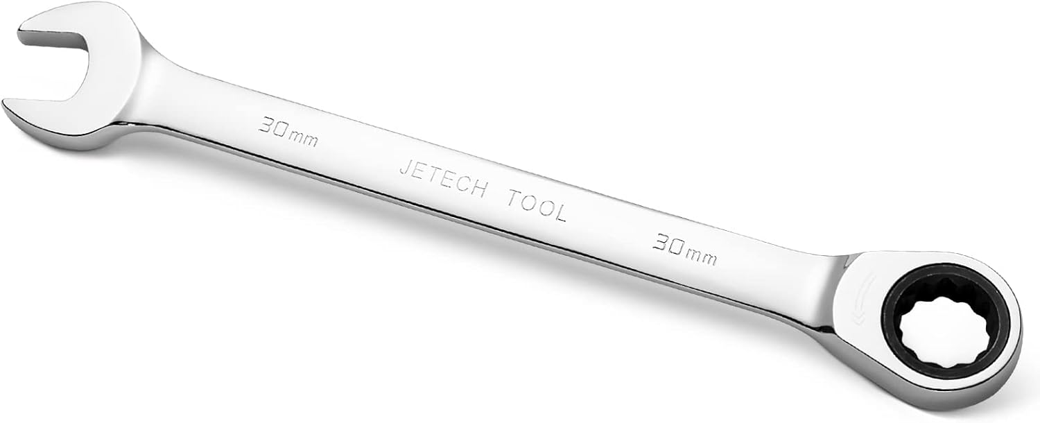 Ratcheting Combination Wrench, Gear Spanner 30mm — Jetech Tools