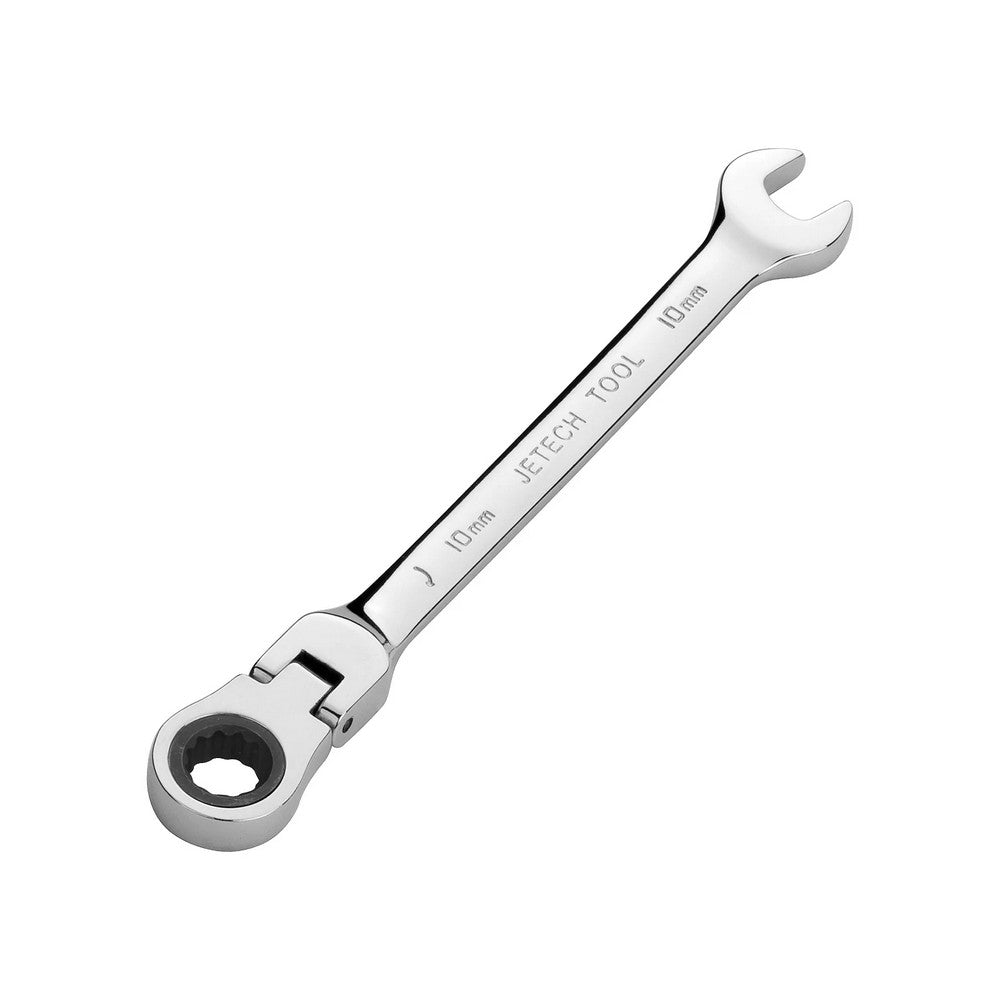Flexible Head Ratchet Combination Wrench, Gear Spanner 10 mm — Jetech Tools