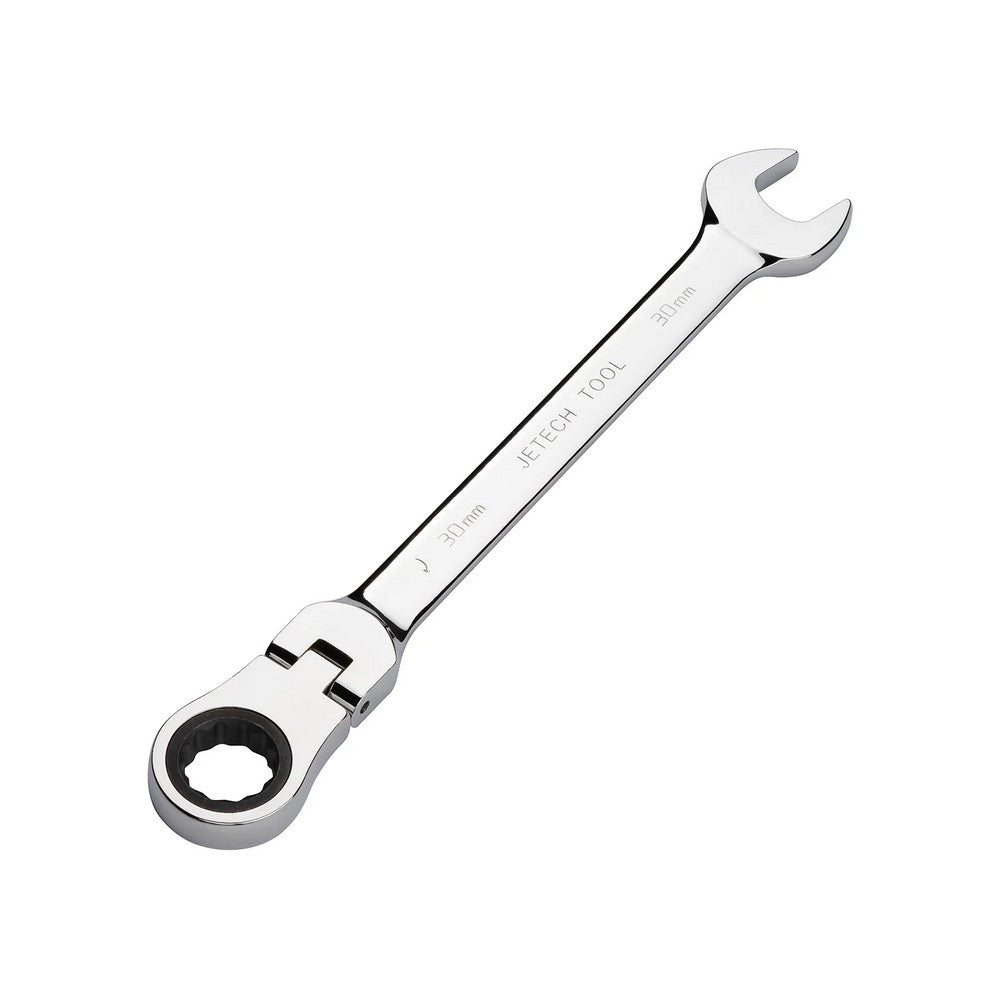Flexible Head Ratchet Combination Wrench, Gear Spanner 30mm — Jetech Tools