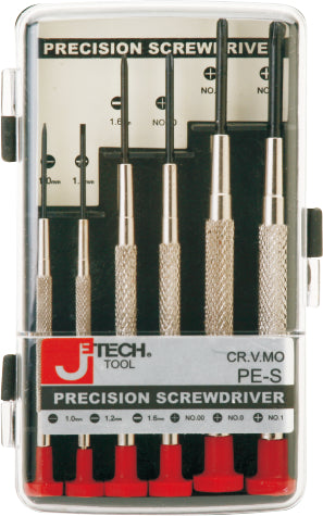 Precision Screwdriver Set Phillips & Flat, Small (6-Piece) — Jetech Tools